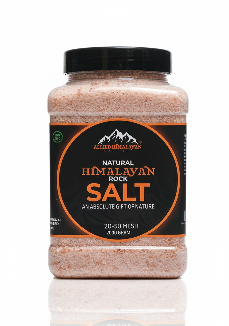 2kg Allied Himalayan Pink Salt | Extra-Large Kitchen Jar | Fine–Medium ...